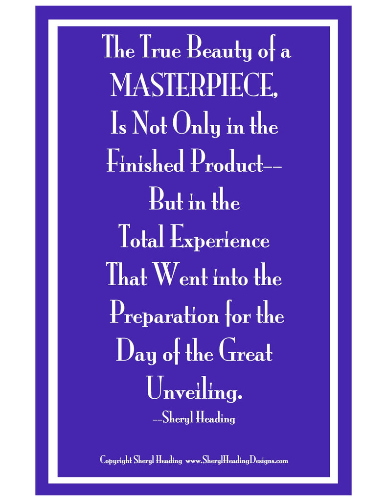 The True Beauty of a Masterpiece Art Poster – Sheryl Heading Designs